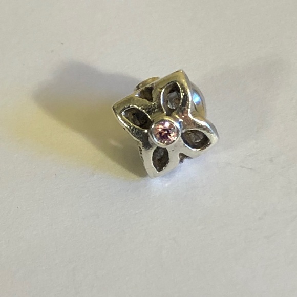 Pandora | Jewelry | Retired Rare Authentic Pandora Four Petal Pink ...